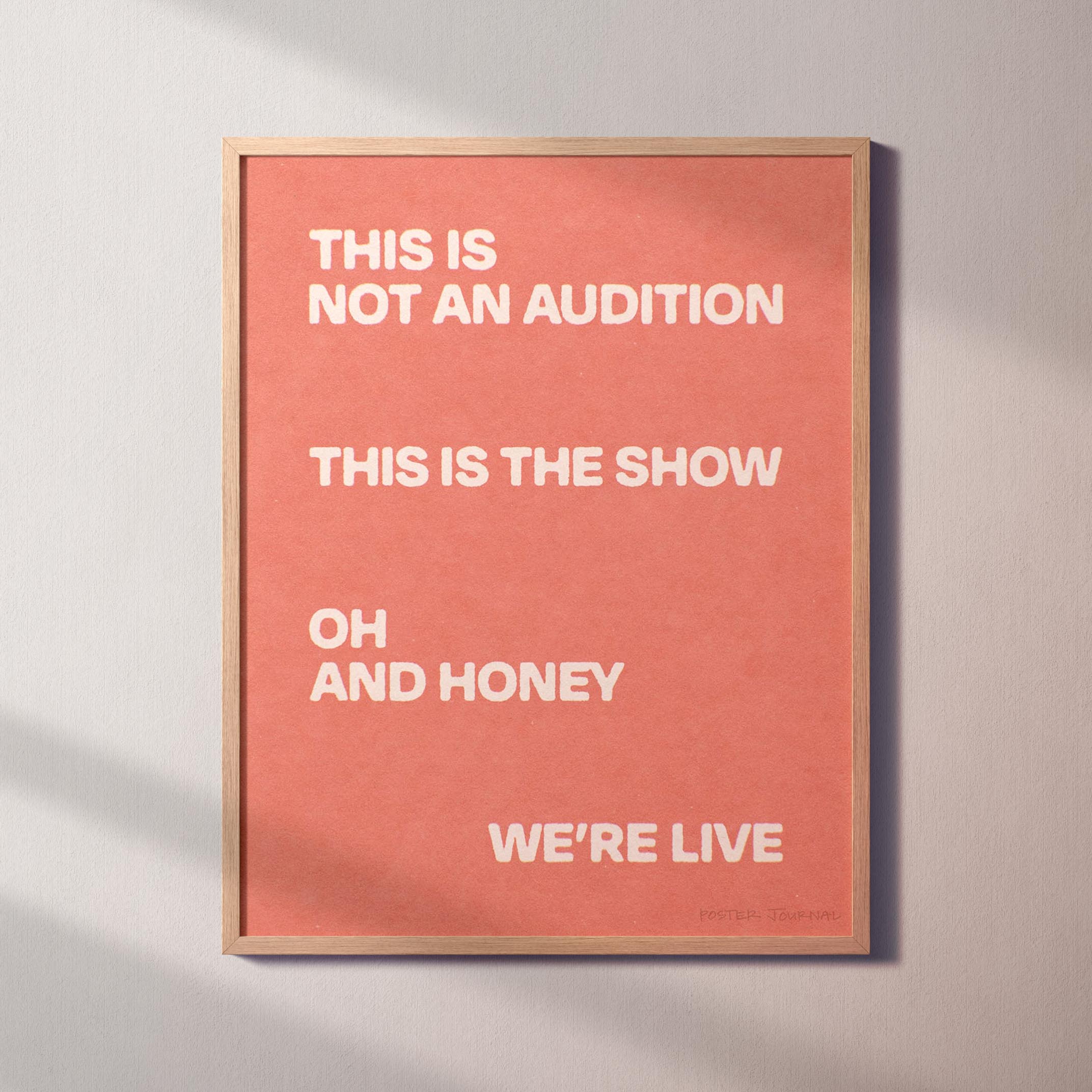 AUDITION PRINT – Poster Journal