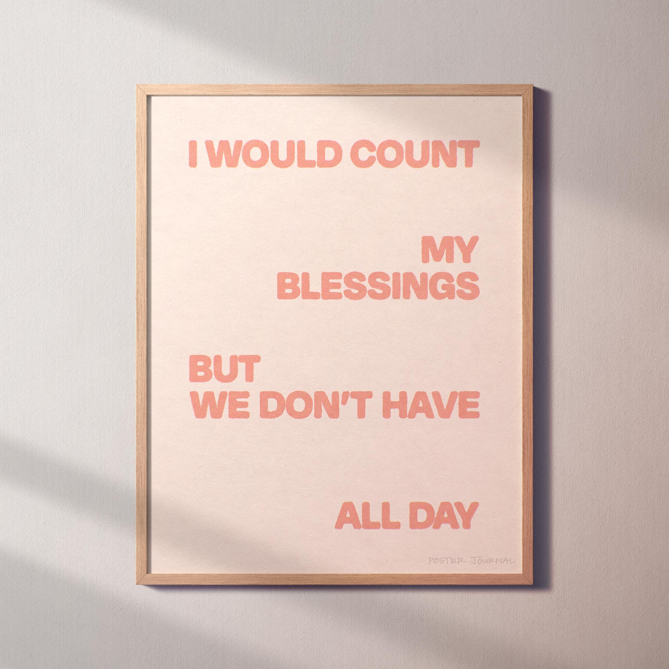 BLESSINGS PRINT – Poster Journal
