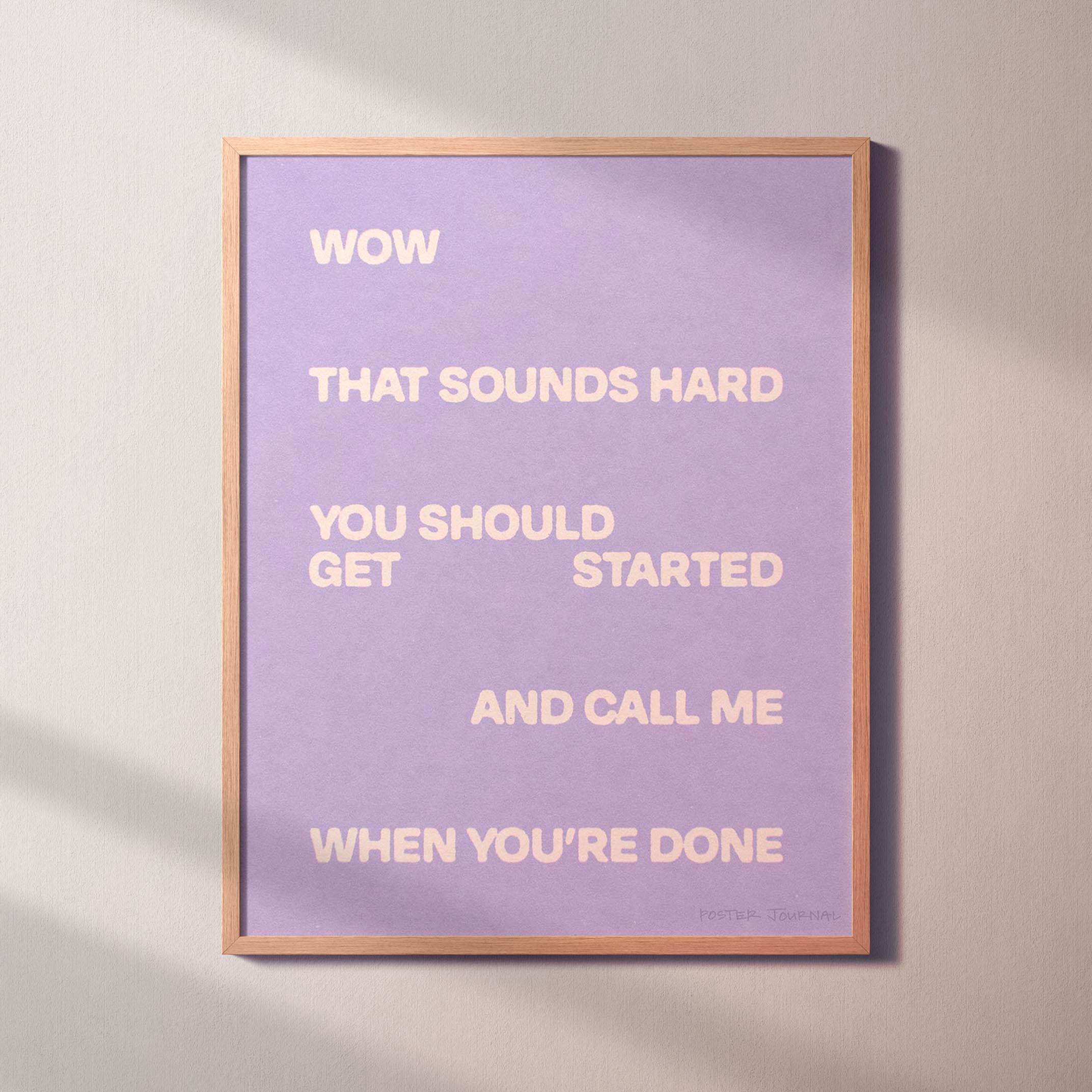 DONE PRINT – Poster Journal