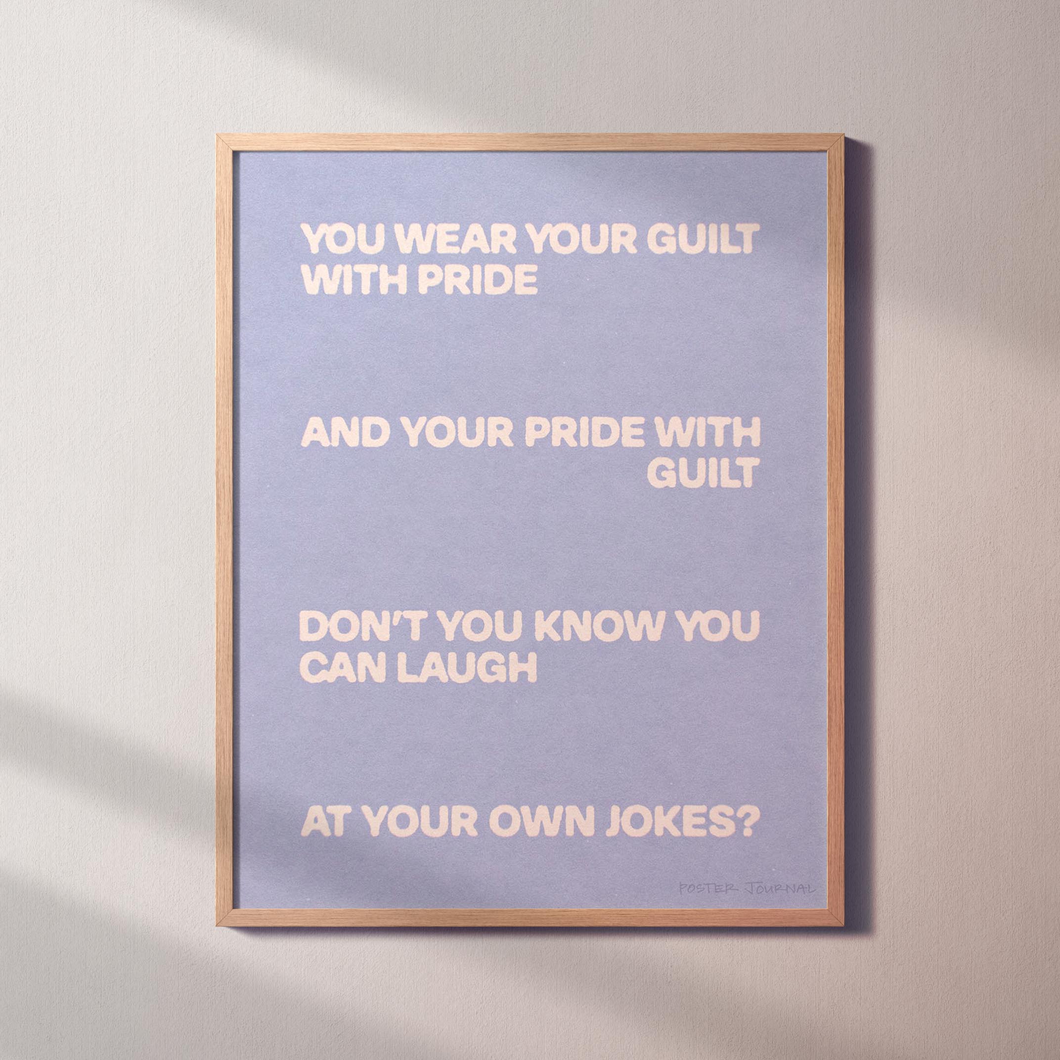 GUILT PRINT – Poster Journal