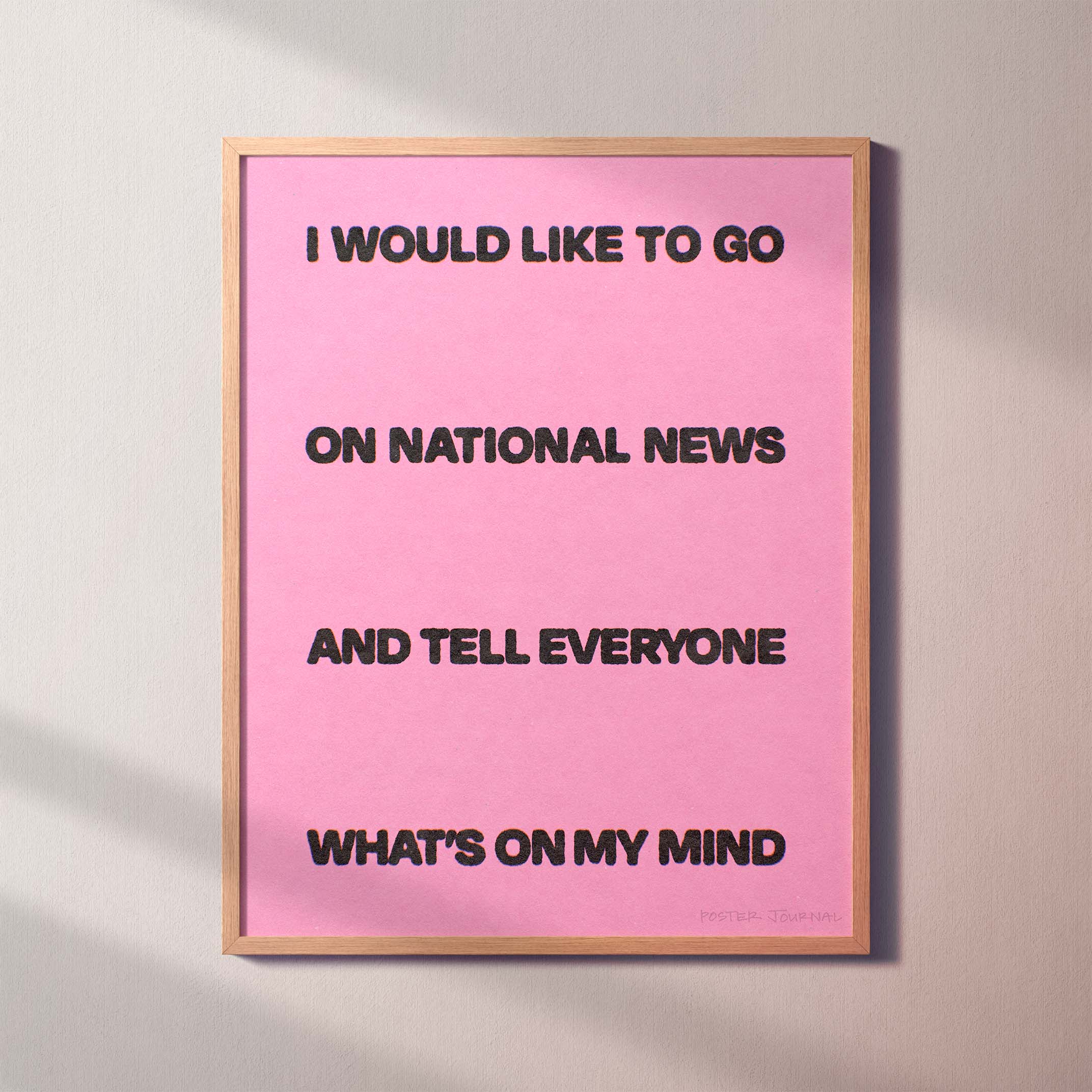 NEWS PRINT – Poster Journal