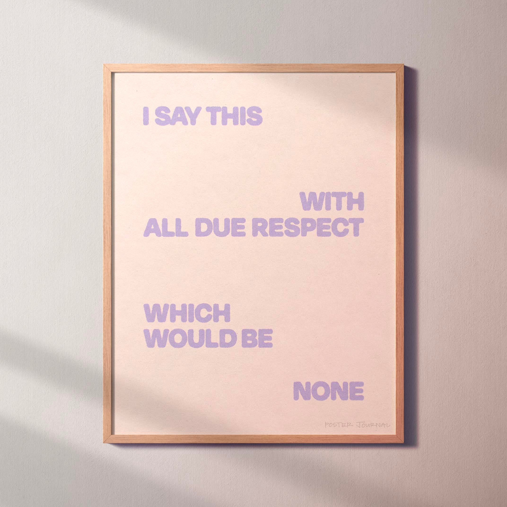RESPECT PRINT – Poster Journal