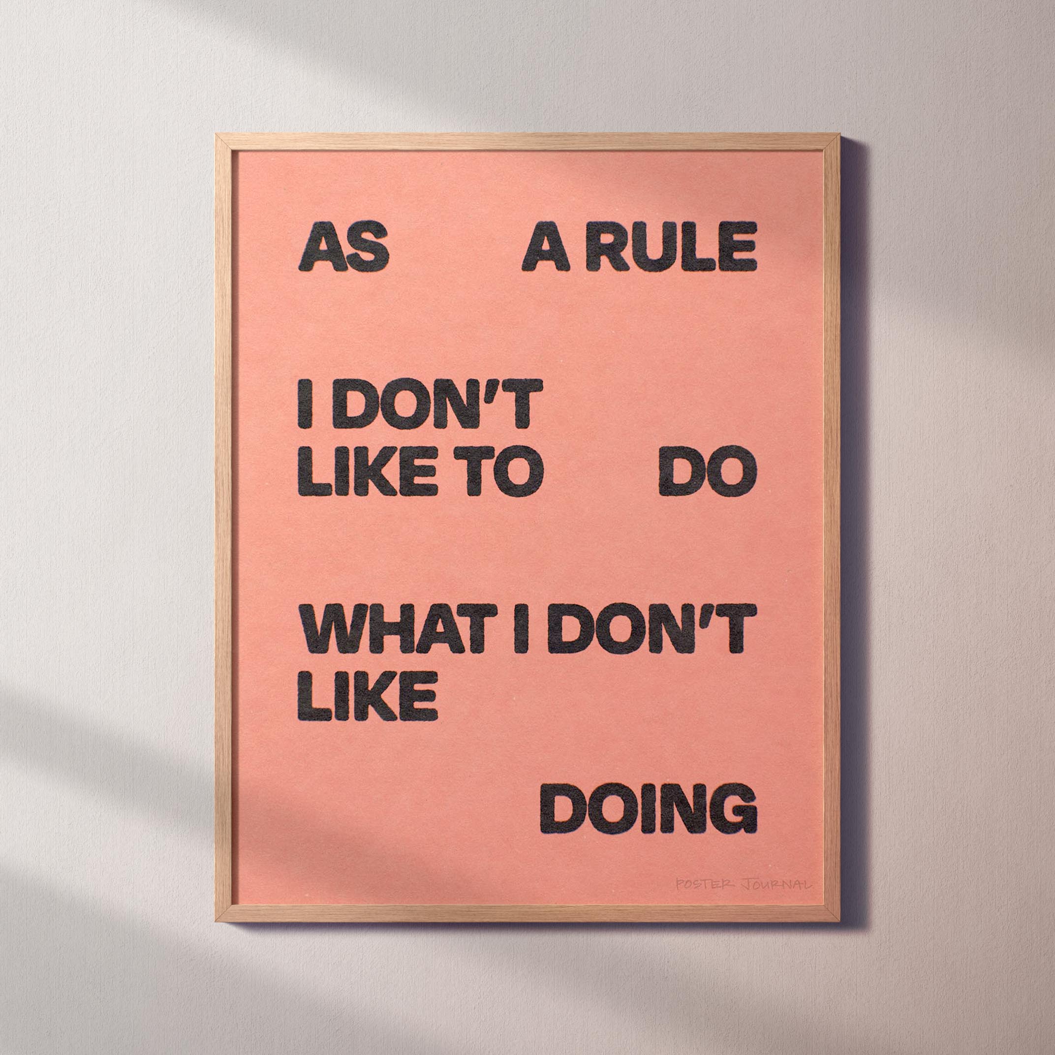RULE PRINT – Poster Journal