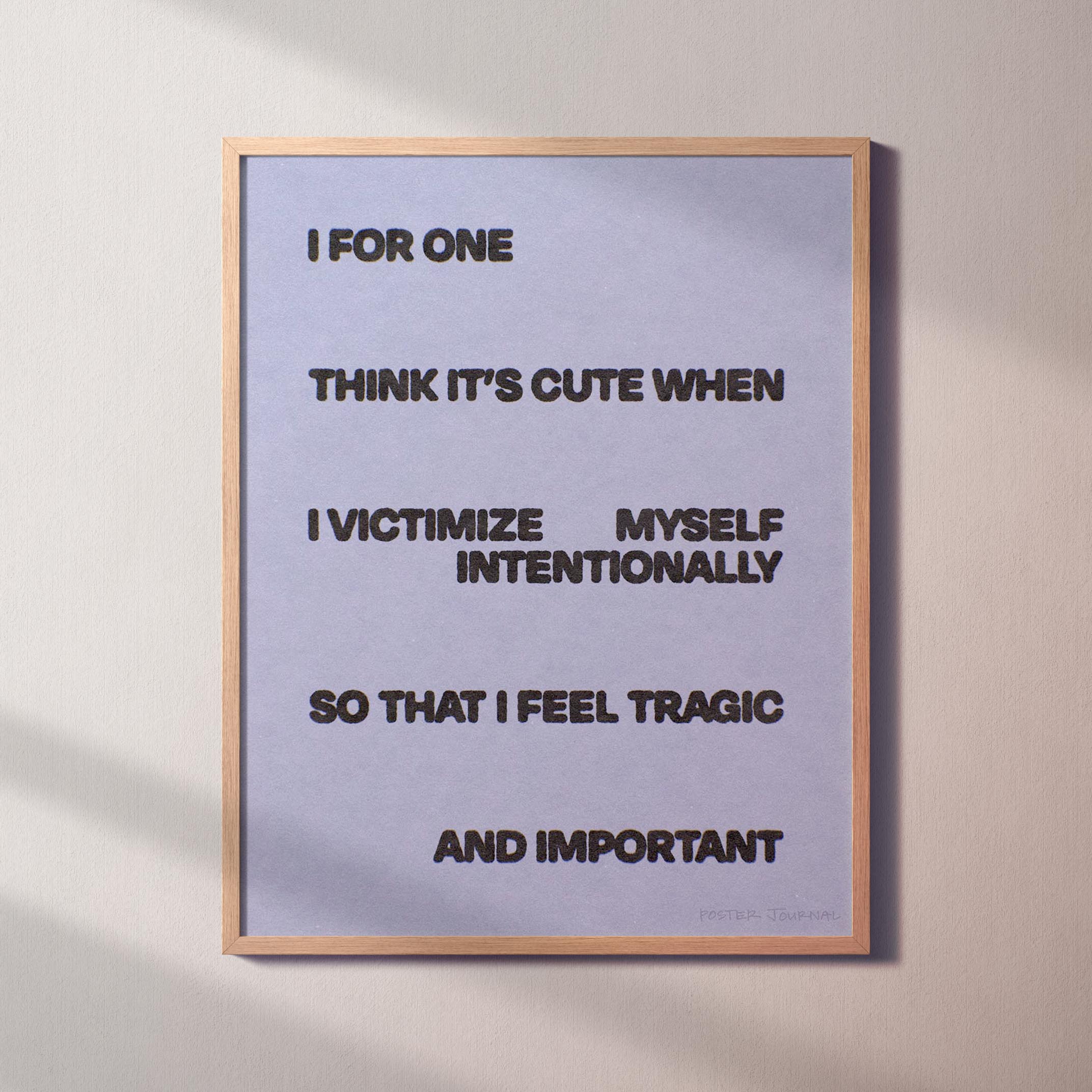 TRAGIC PRINT – Poster Journal