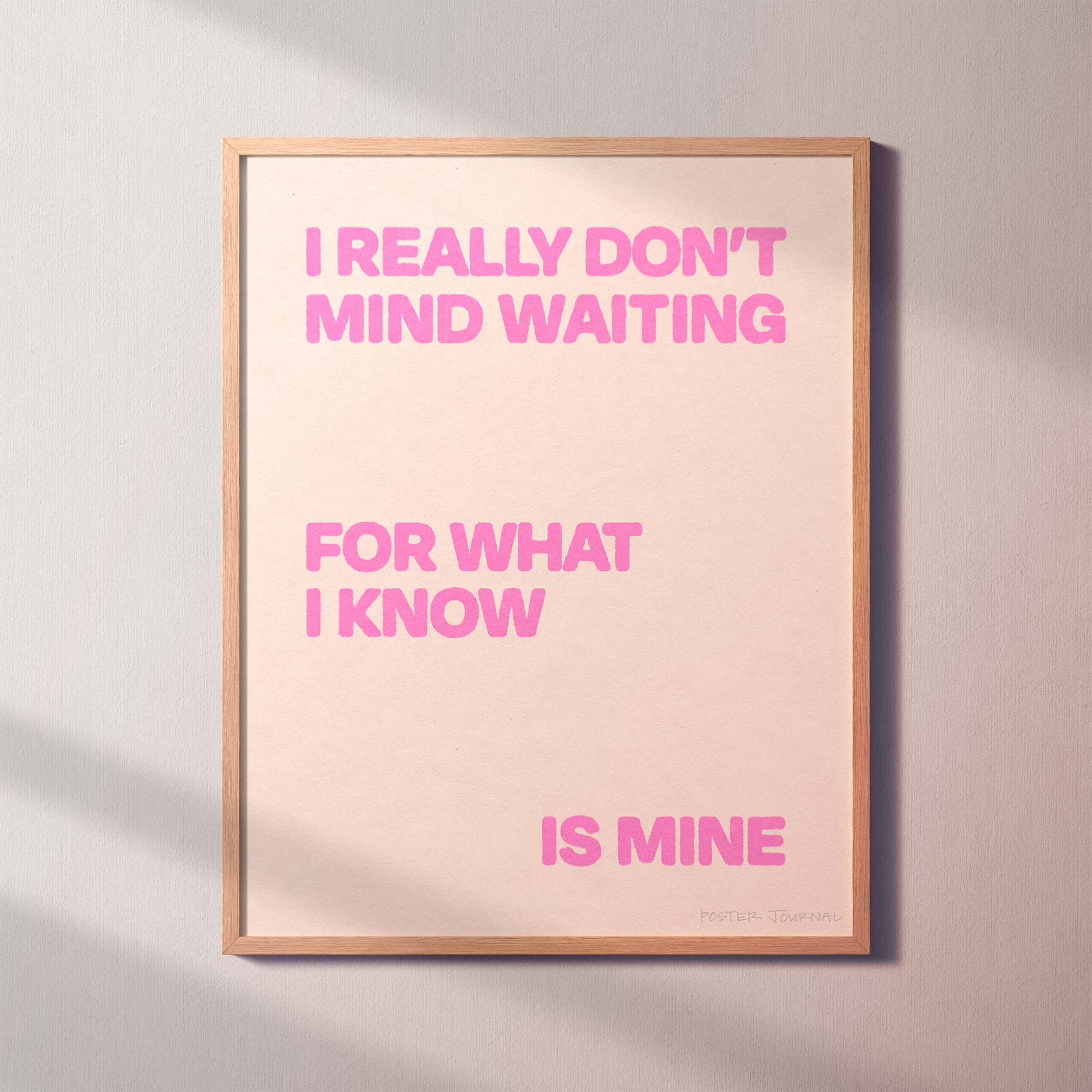 WAITING PRINT – Poster Journal