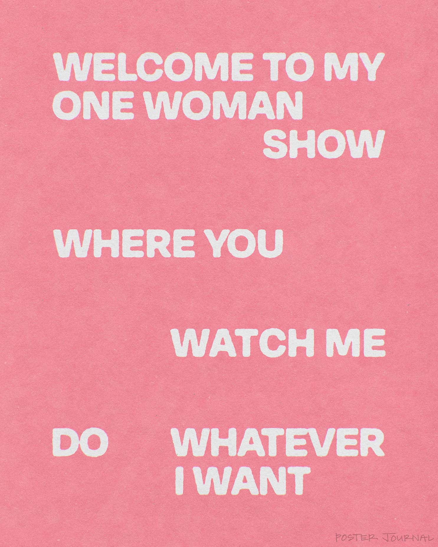 WOMAN – Poster Journal